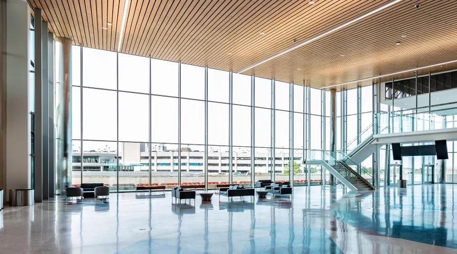 Transparent Glass Curtain Walls Improve Airport Design | Building Enclosure
