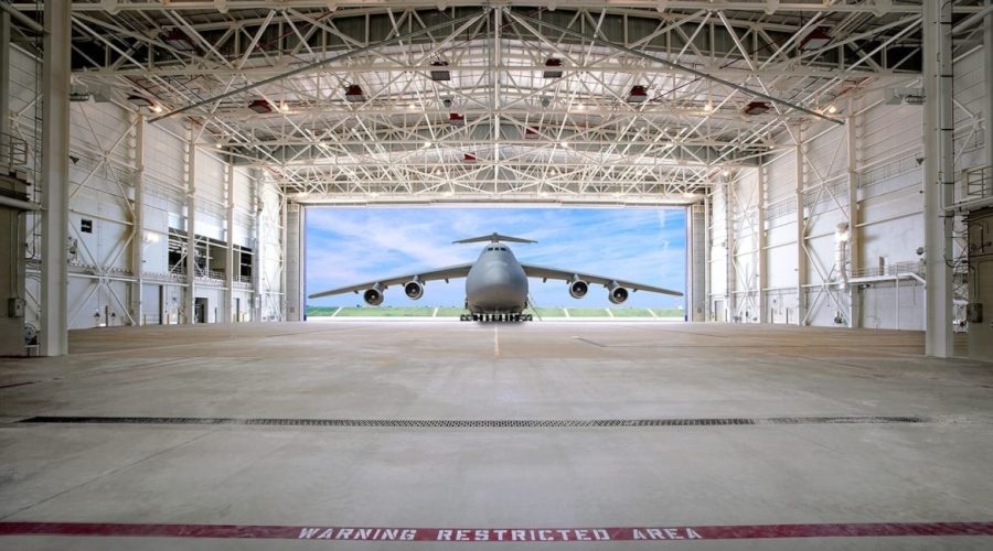 Crew of One Reinsulates Massive Air Force Hangar in South Carolina ...