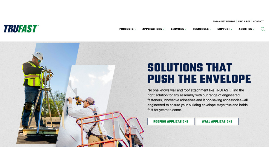 TRUFAST Launches New Unified Website for Roofing and Wall Solutions for ...