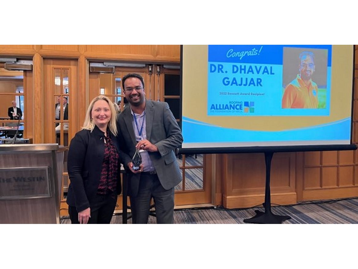 Roofing Alliance Announces Dhaval Gajjar as 2022 Bennett Award Winner ...
